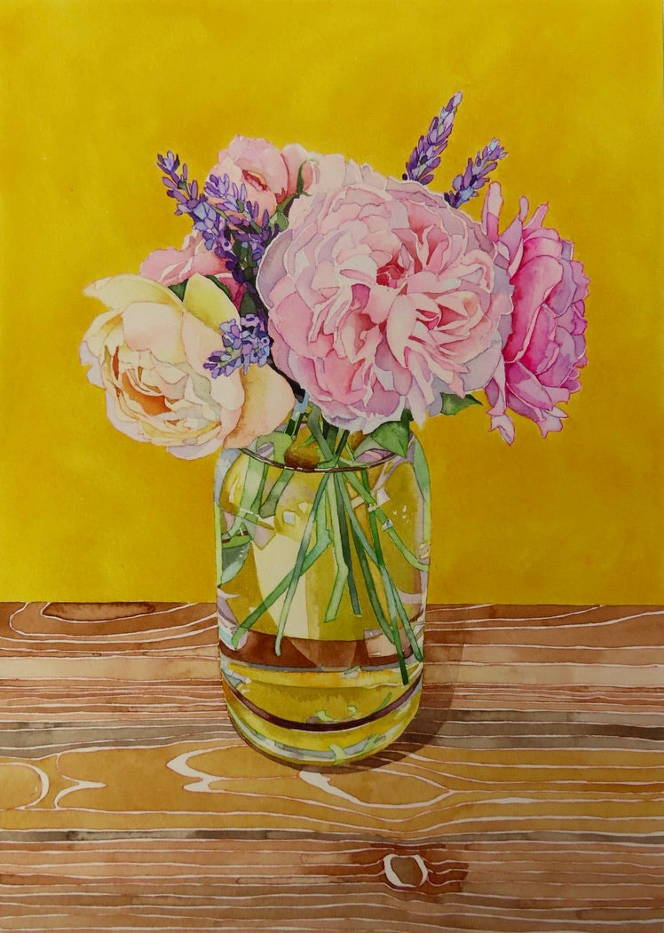 LAVENDER & ROSES - Original Painting – Amanda Nester