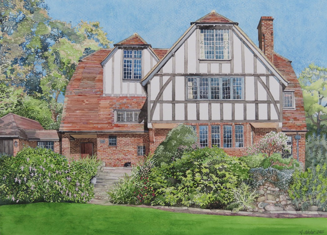 THE RED HOUSE - Commission a Painting – Amanda Nester