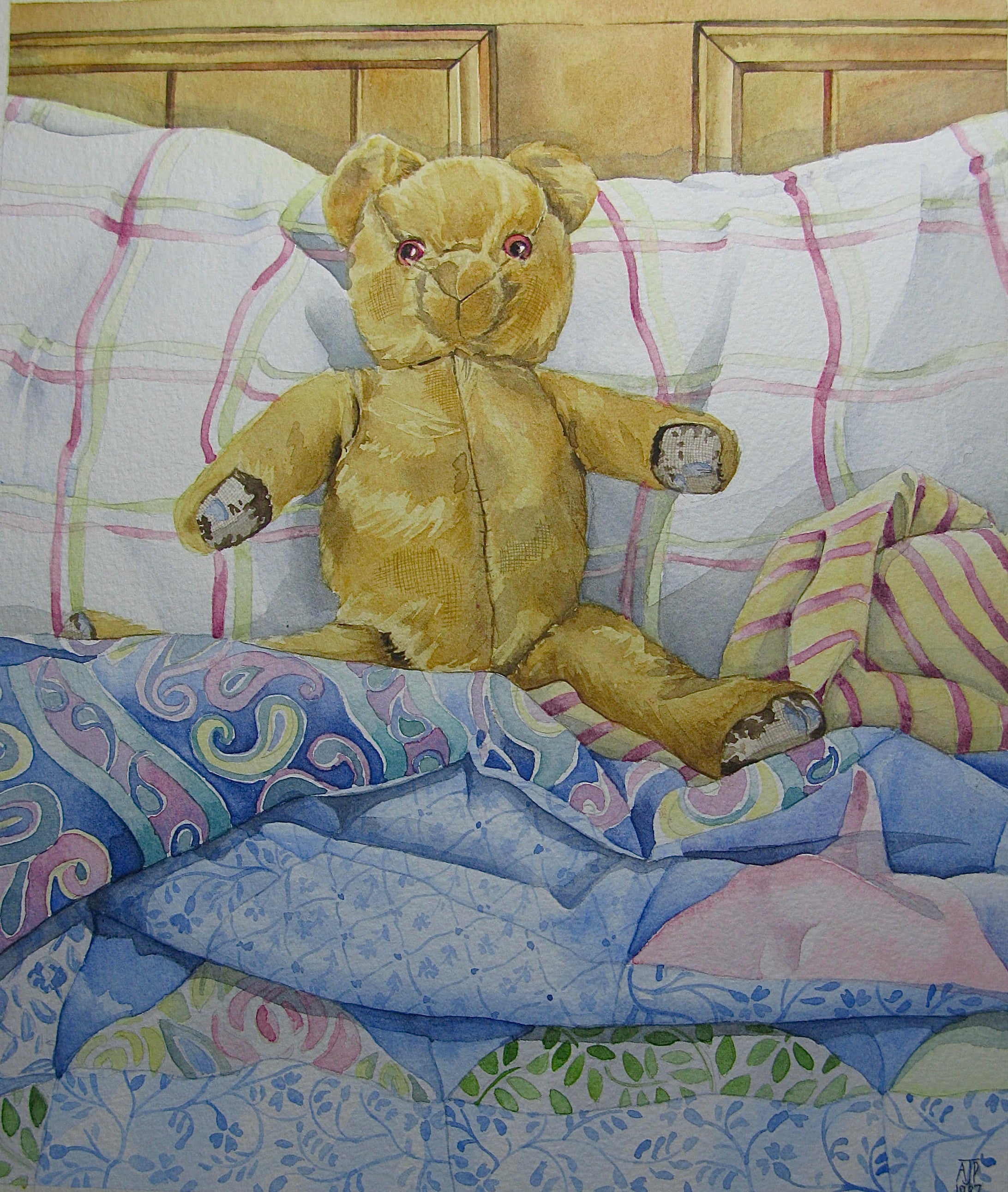 TED IN BED- Commission an Illustration – Amanda Nester